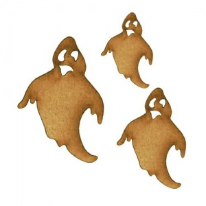 Ghastly Ghost Wood Shape style 1 for altered art and crafts